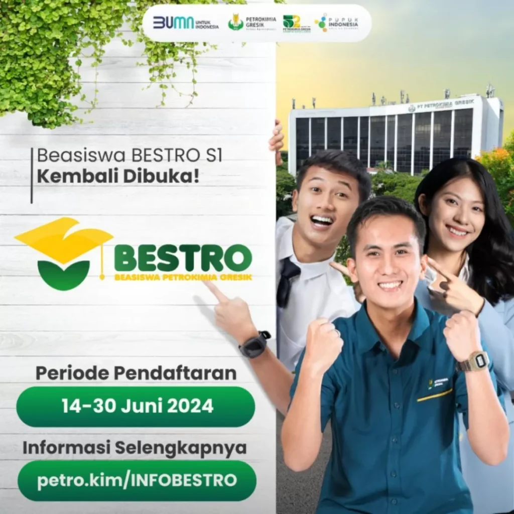 Pendaftaran Beasiswa Bestro 2024 Dibuka, Kuliah Gratis Hingga Uang Saku! - Madingmu